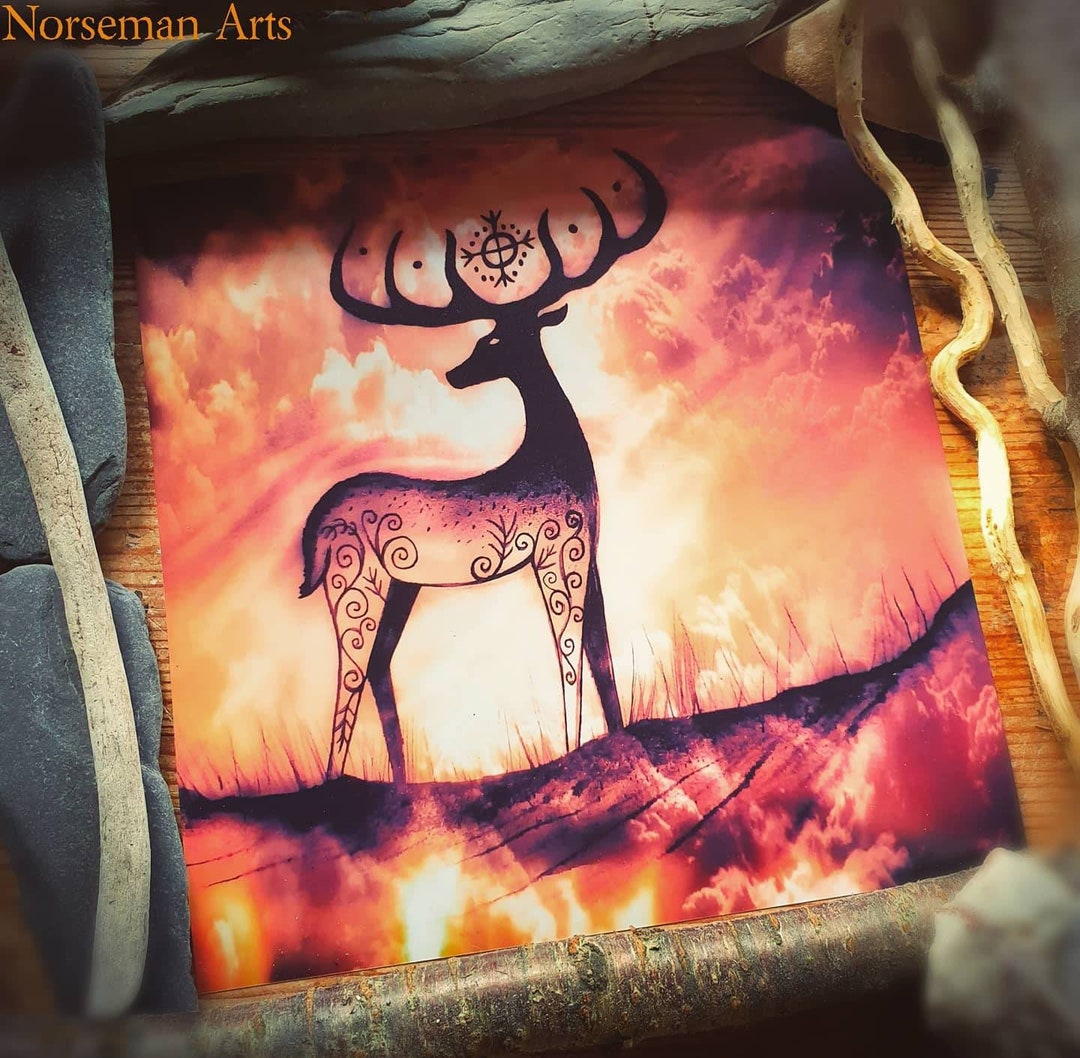 Eikthyrnir Art Print - Etsy