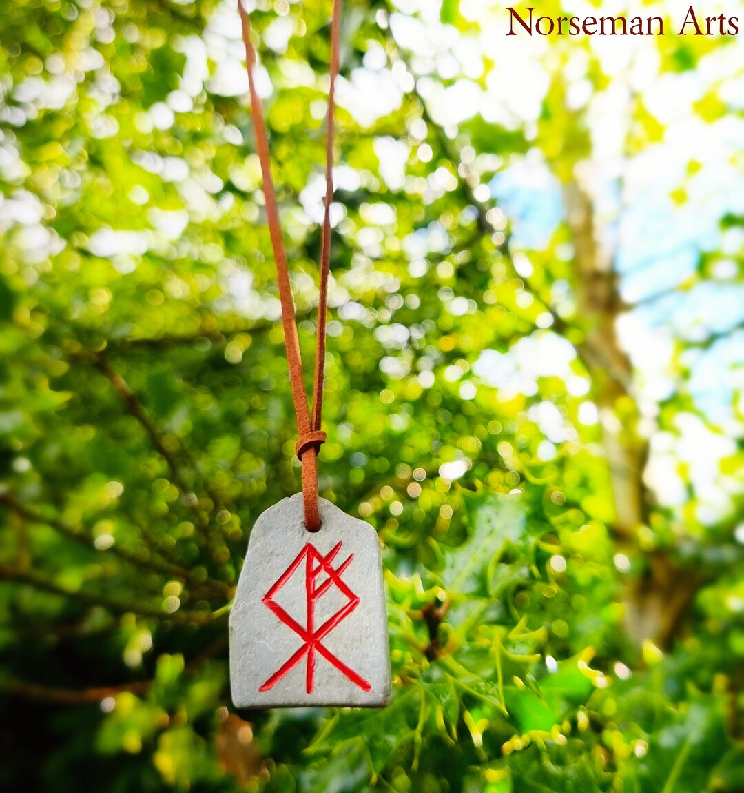 Wolf Bindrune Pendant - Etsy