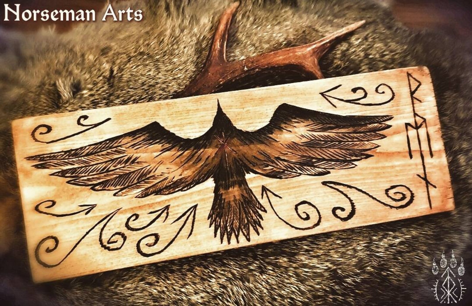 Raven Wood Carving | Etsy