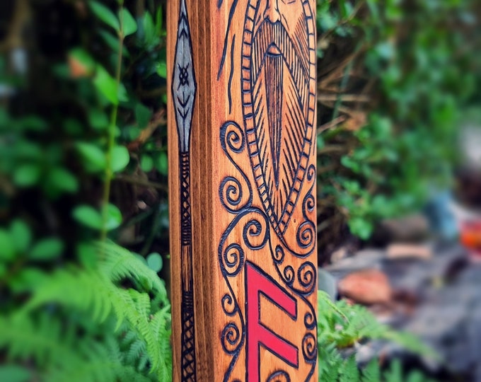 Odin Wood Carving Altar - Etsy