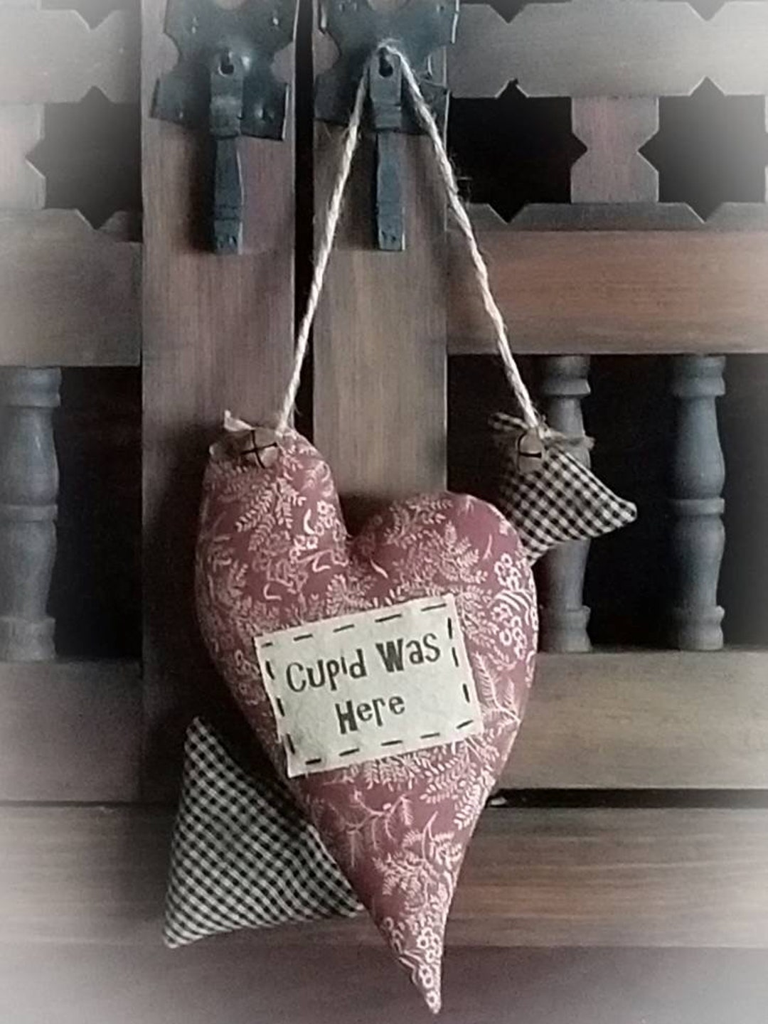 Primitive Valentines Day Decor ~valentines Ornament ~ Peg Hanger ...