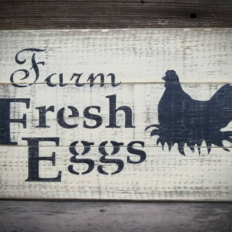 Fresh Eggs Sign - Etsy