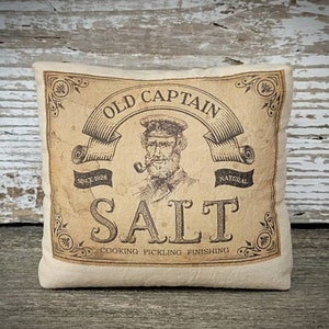 Primitive Salt Sack Replica ~ Faux Salt Sack ~ Primitive Kitchen Decor ...