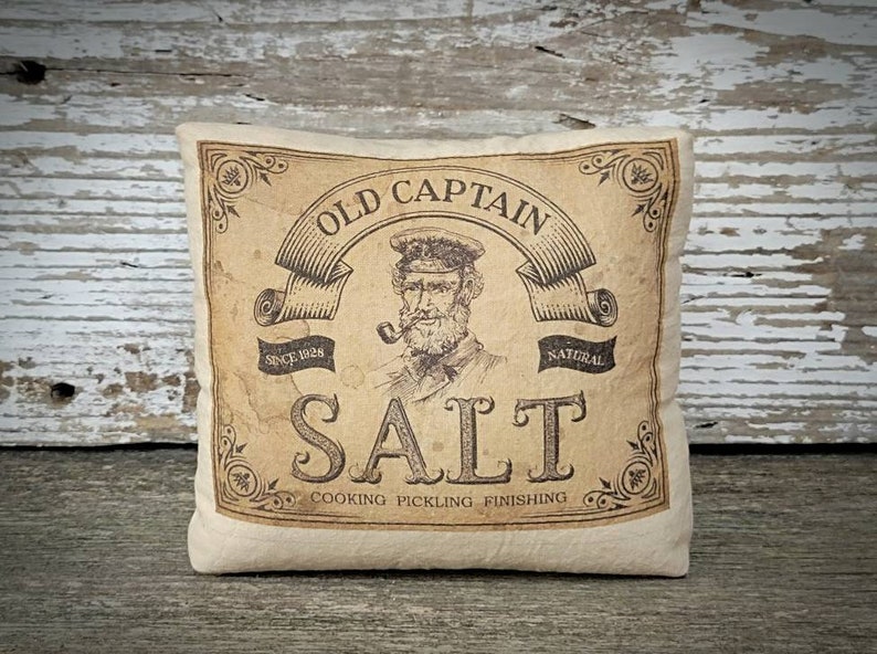 Primitive Salt Sack Replica ~ Faux Salt Sack ~ Primitive Kitchen Decor ...
