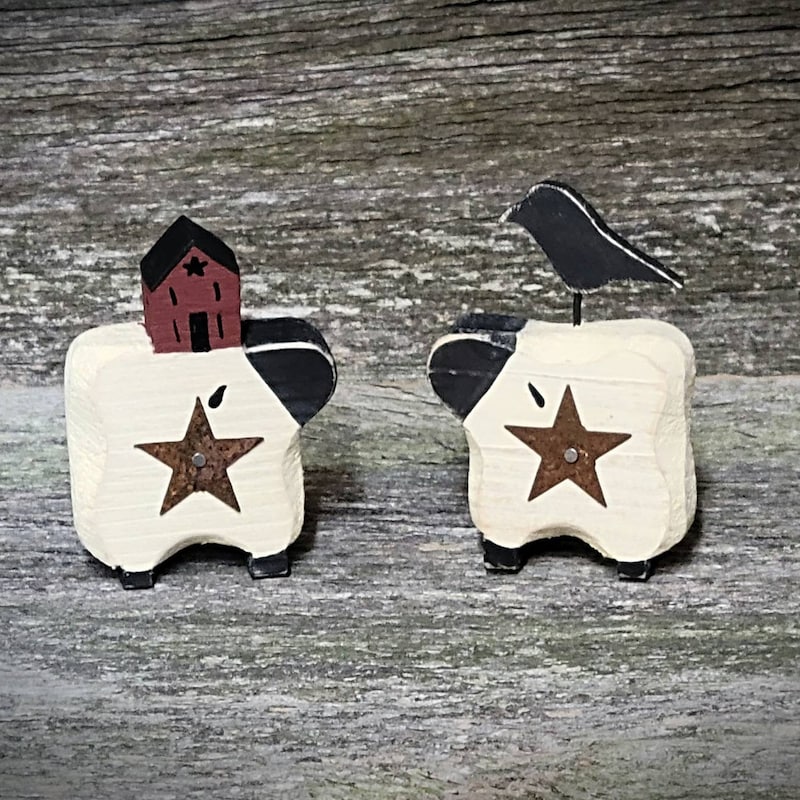 Folk Art Sheep - Etsy