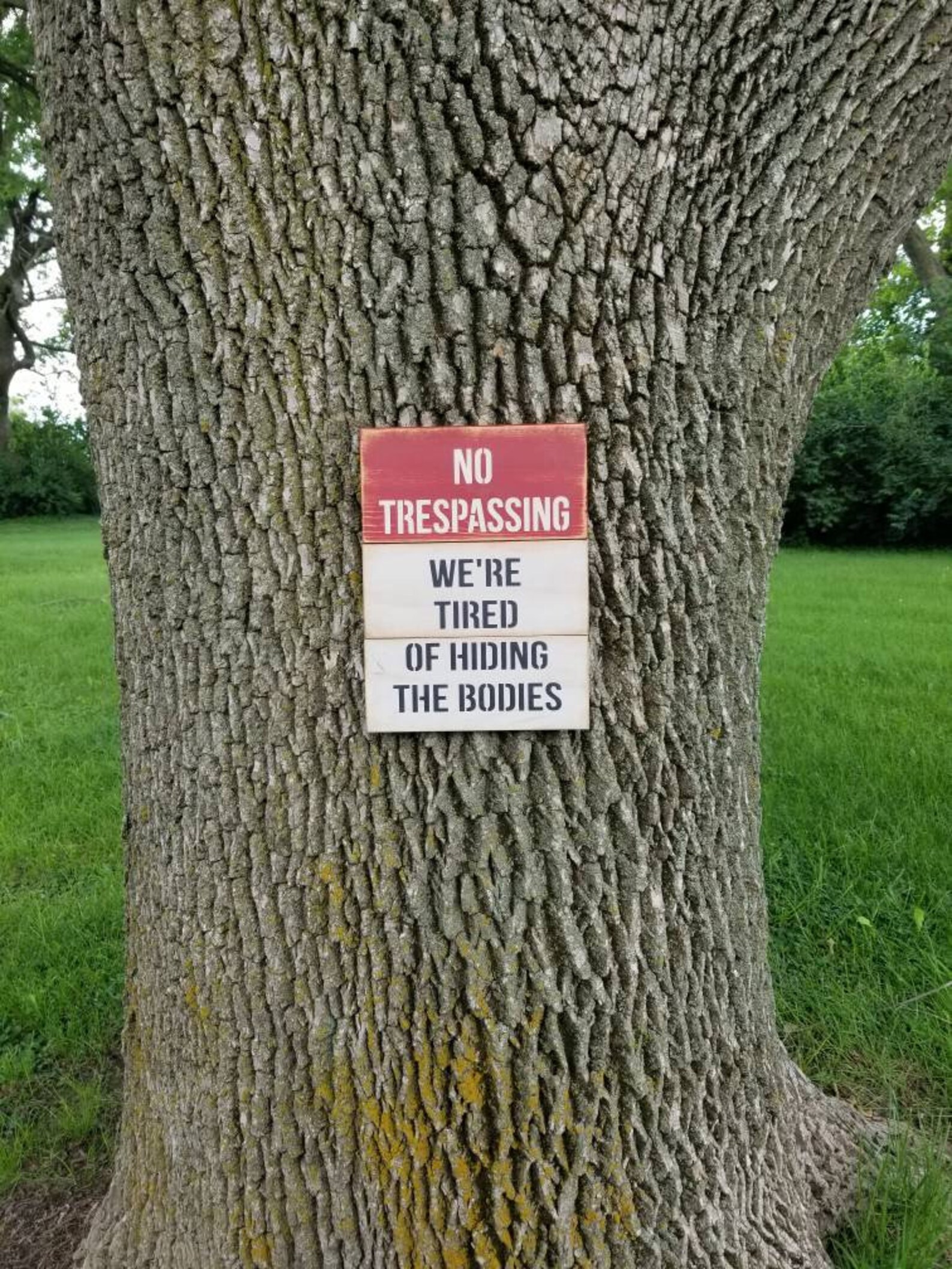 Funny No Trespassing Sign Funny Sign Wooden Sign Warning - Etsy