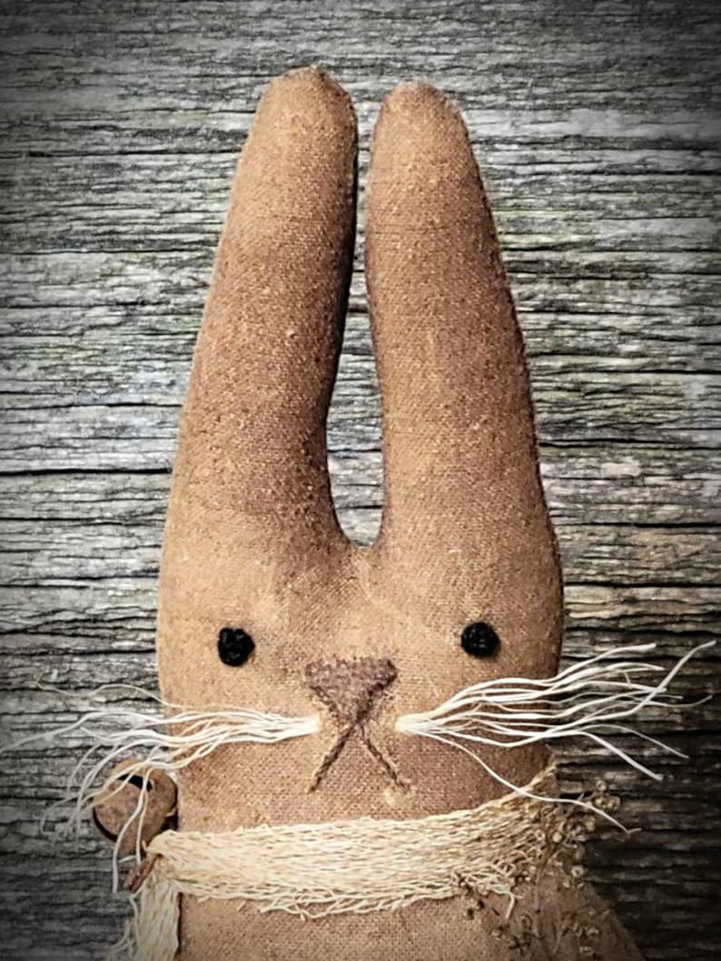 Primitive Bunny Rabbit Doll - Primitive Rabbit - Primitive Bunny ...