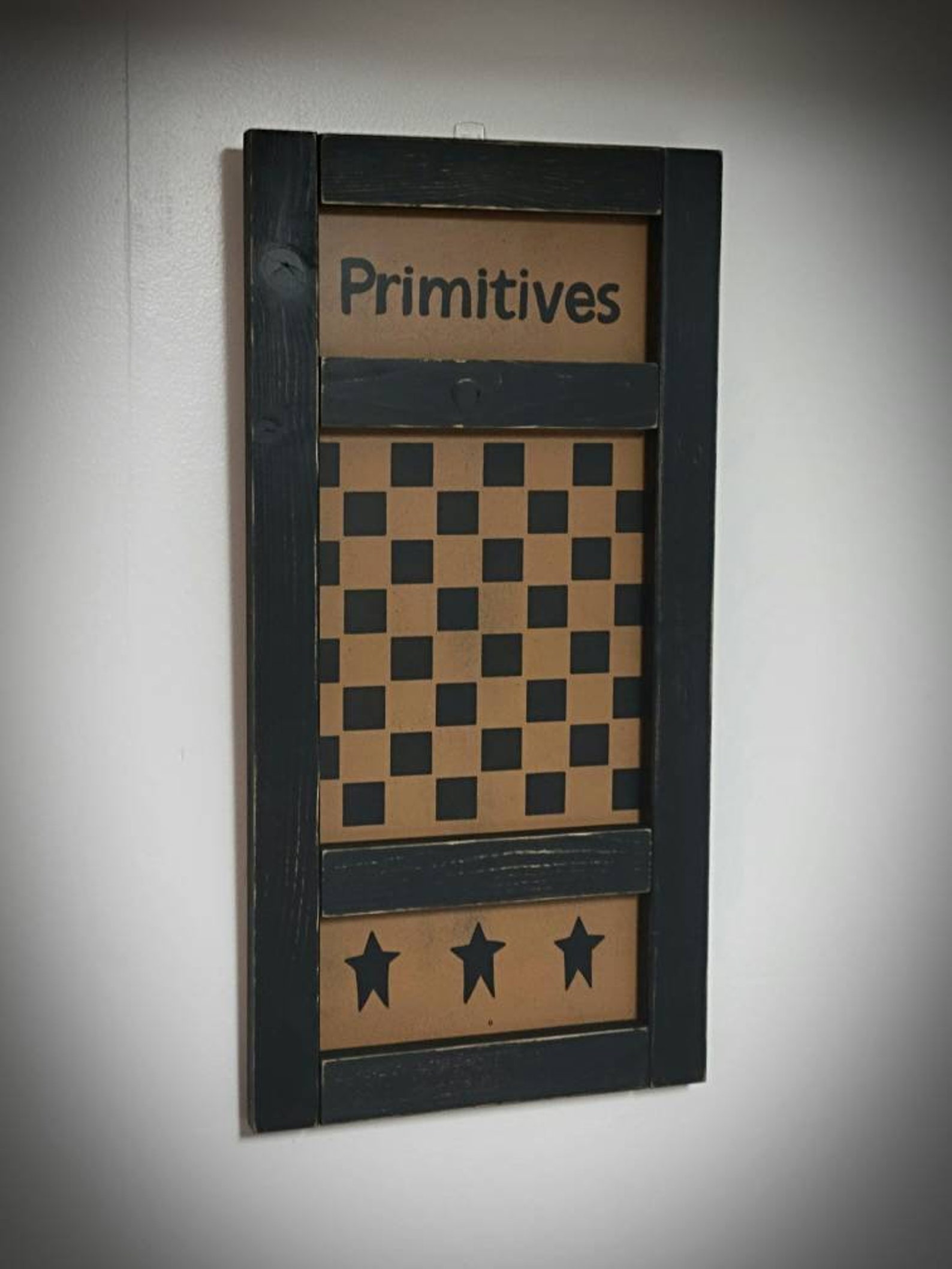 Primitive Checkerboard Wall Hanging ~ Primitive Home Decor ~ Rustic ...