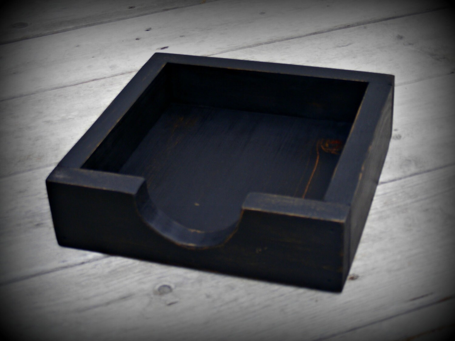 Primitive Handcrafted Wooden Napkin Box ~ Primitive Napkin Holder ...