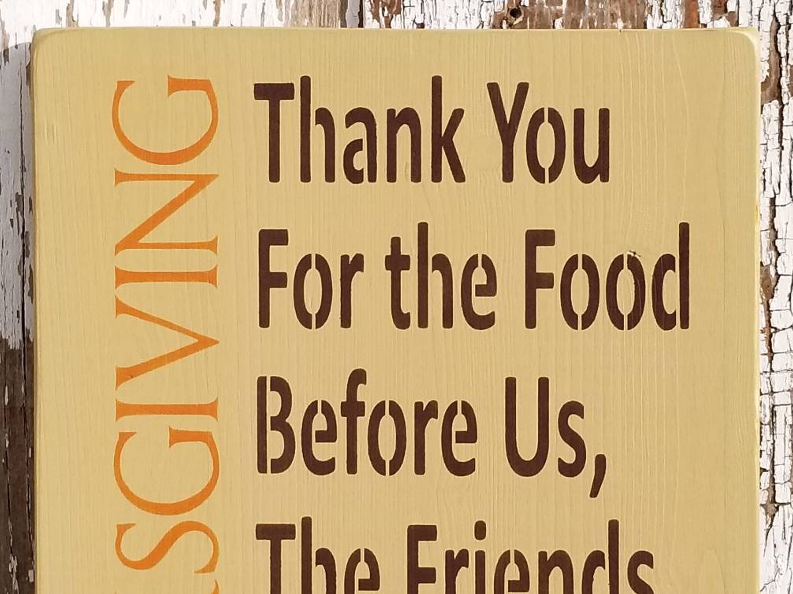 Large Thanksgiving Sign Fall Sign Thanksgiving Decor - Etsy