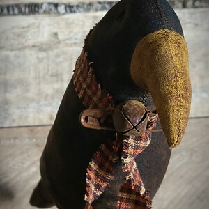 Primitive Crow on Stick ~ Primitive Crow ~ Primitive Fall Decor ...