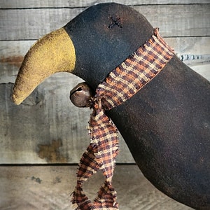 Primitive Crow on Stick ~ Primitive Crow ~ Primitive Fall Decor ...
