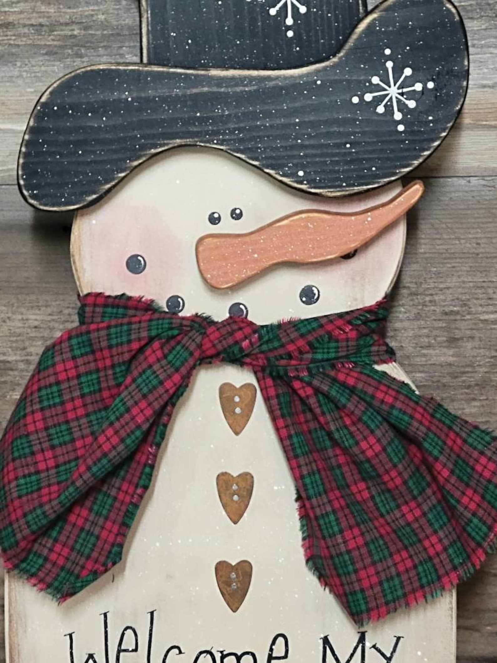Snowman Wall Hanging Winter Decor Christmas Decor - Etsy