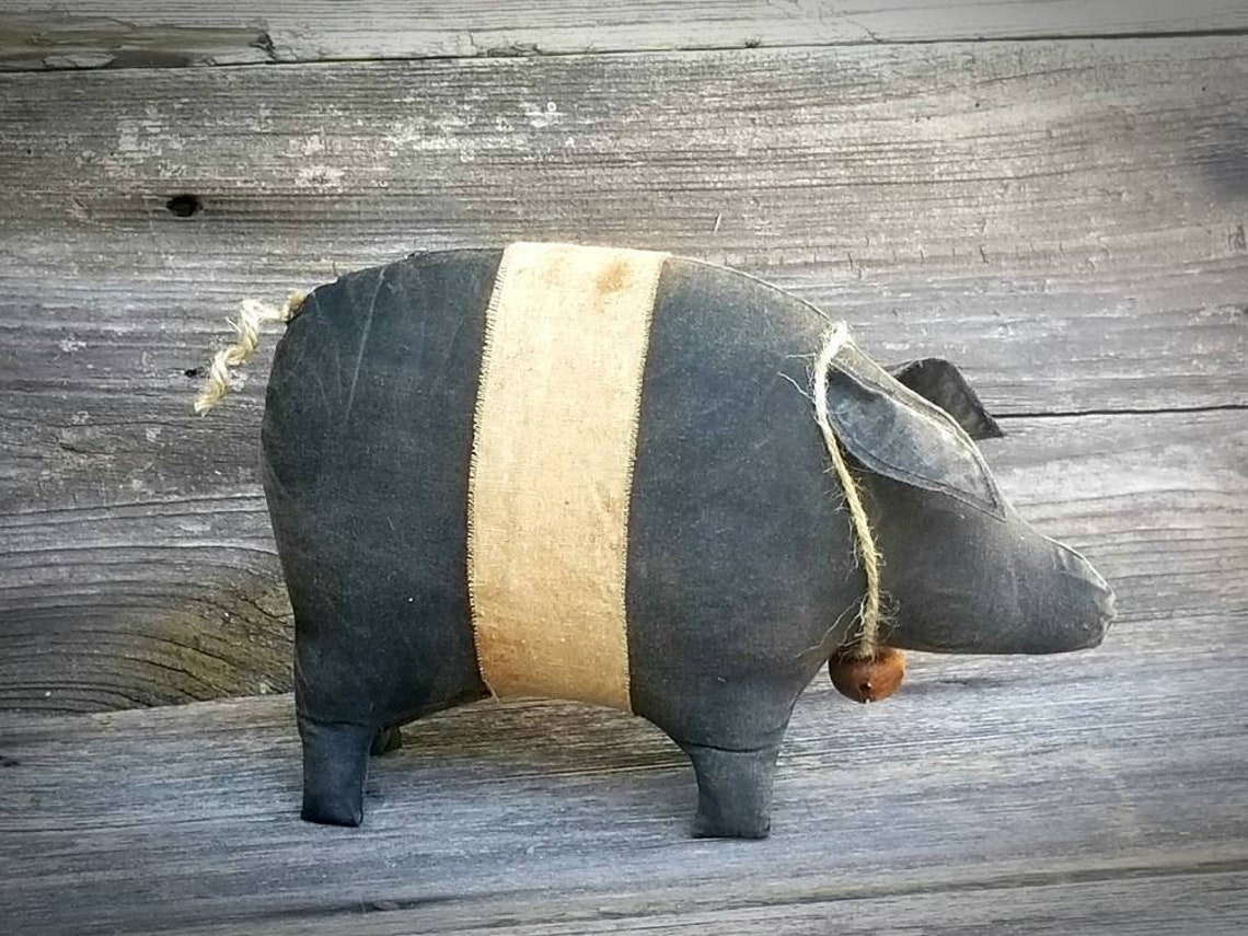 Primitive Pig Sitter Primitive Pigs Primitive Decor Pig - Etsy Canada