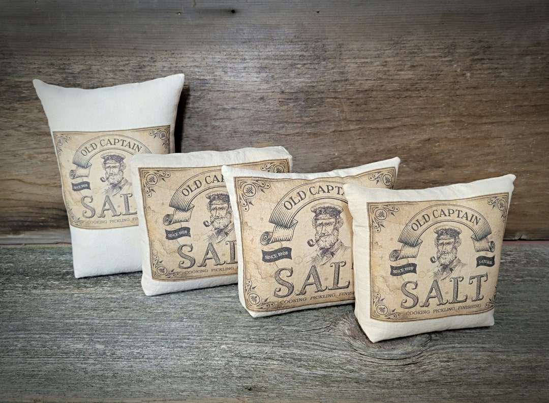 Primitive Salt Sack Replica ~ Faux Salt Sack ~ Primitive Kitchen Decor ...