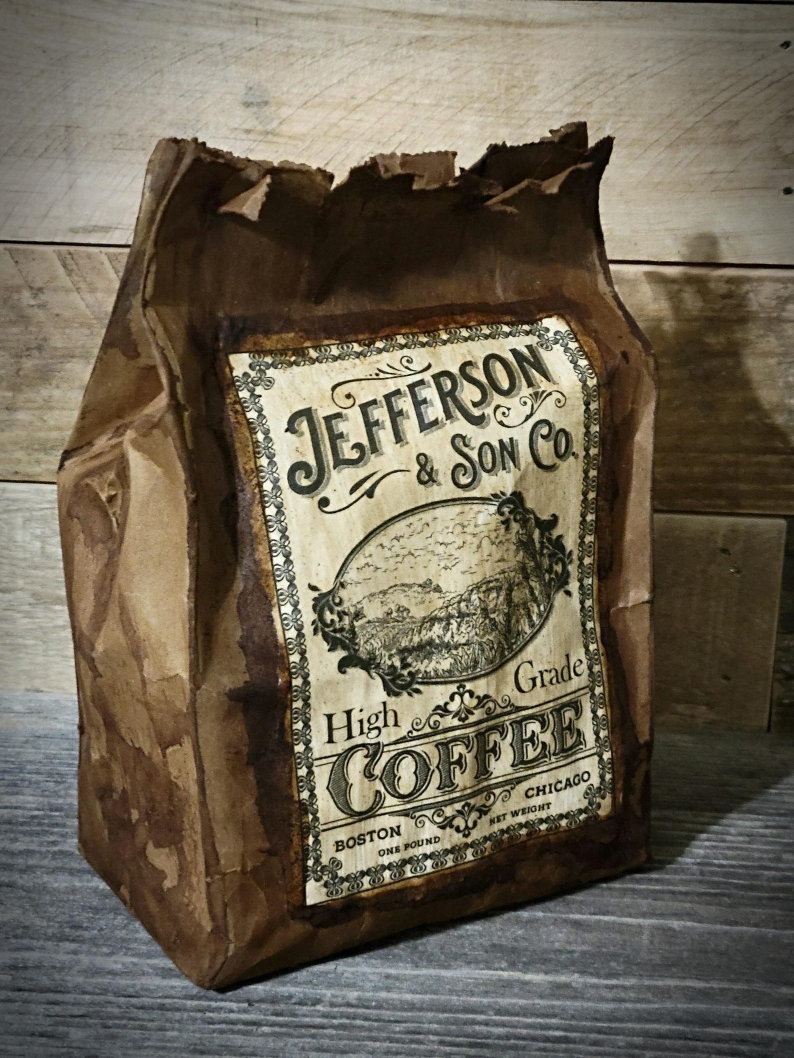 Primitive Coffee Sack ~ Coffee Lovers Decor ~ Pantry Sack ~ Kitchen ...
