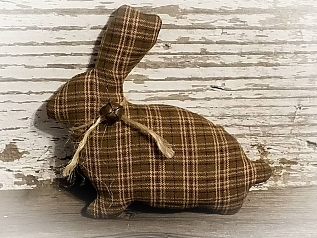 Primitive Easter Bowl Fillers Primitive Bunny Brown Bunny | Etsy