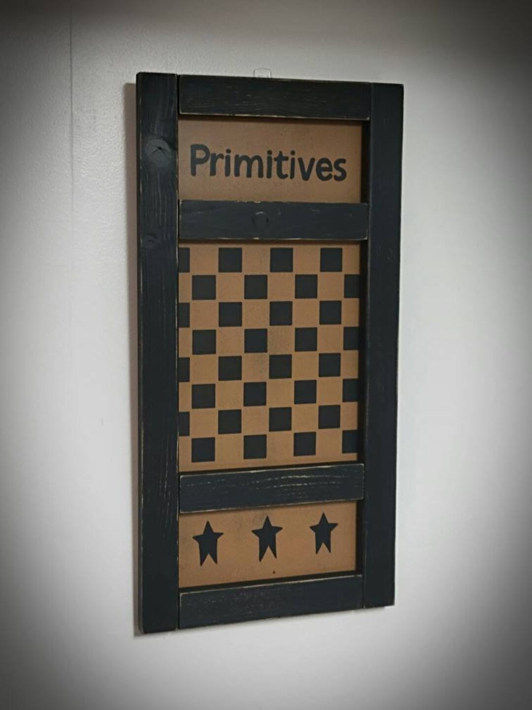 Primitive Checkerboard Wall Hanging ~ Primitive Home Decor ~ Rustic ...