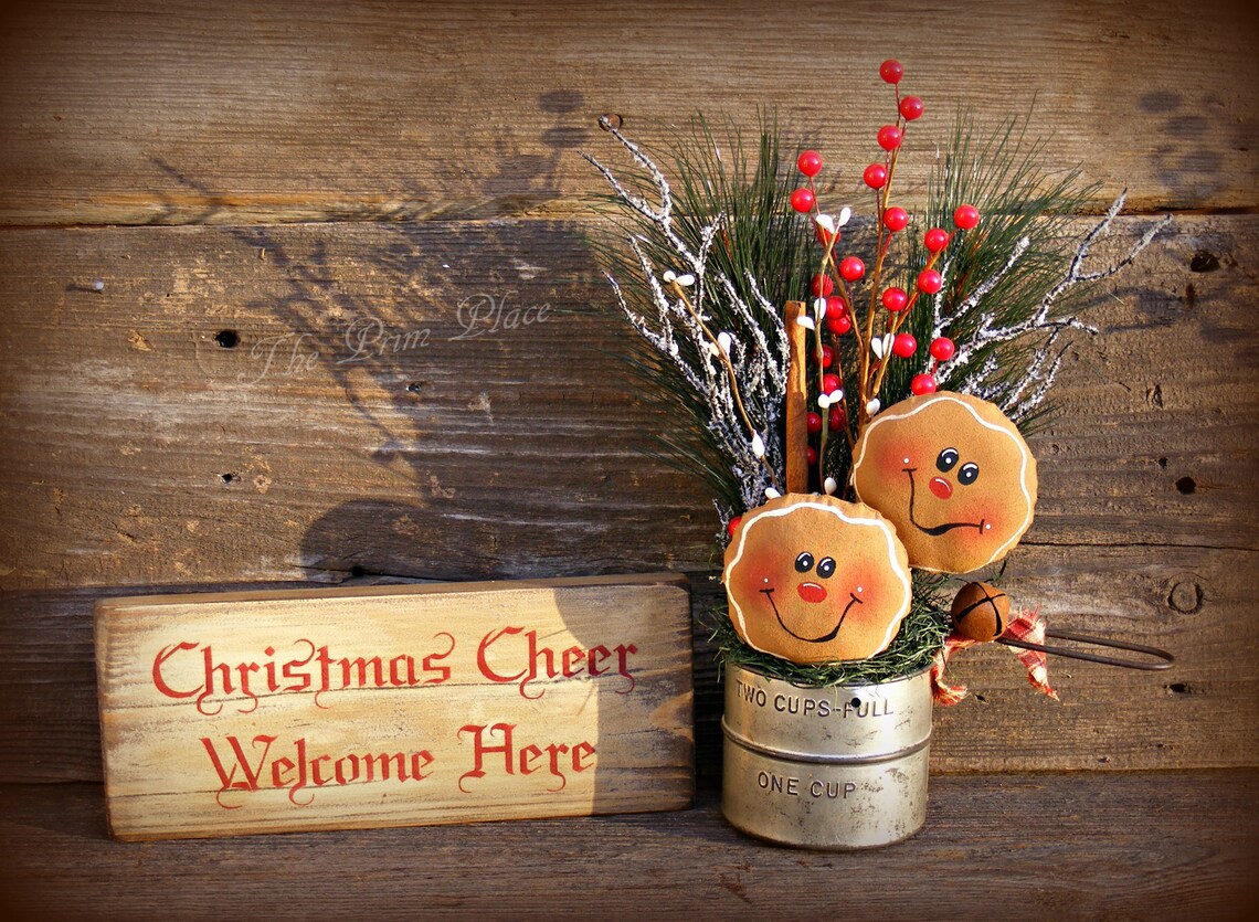 Primitive Christmas Sign Wood Sign Rustic Christmas - Etsy