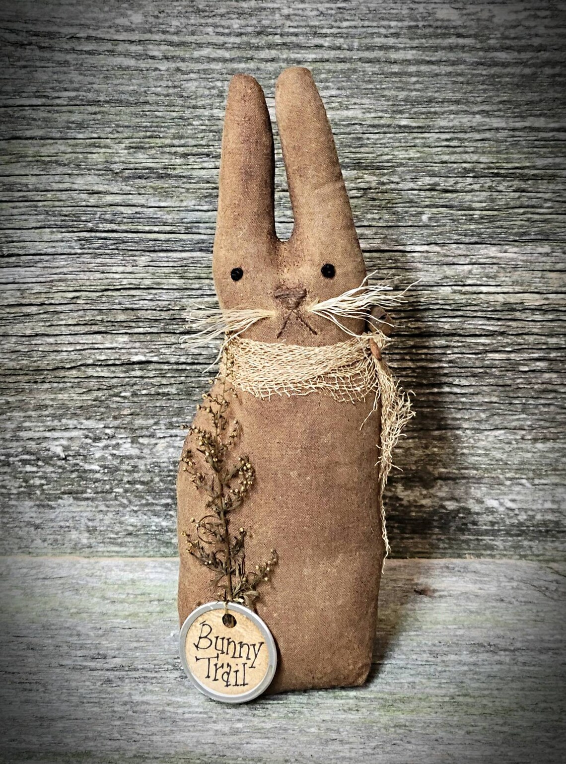 Primitive Bunny Rabbit Doll Primitive Rabbit Primitive - Etsy