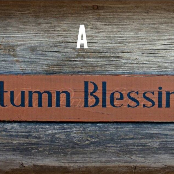 Primitive Fall Sign - Etsy