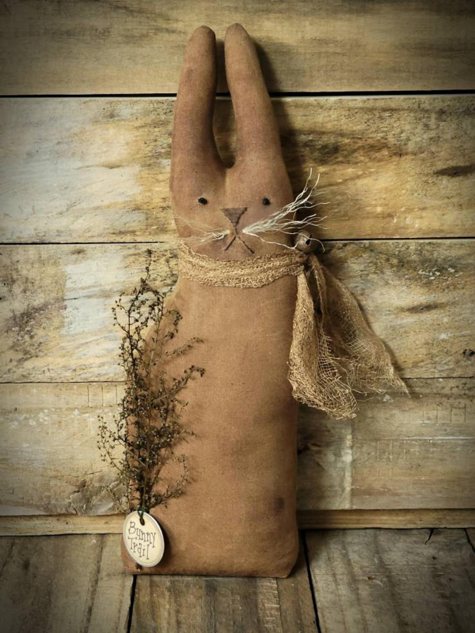 Primitive Bunny Rabbit Doll Primitive Rabbit Primitive Bunny Rabbits ...