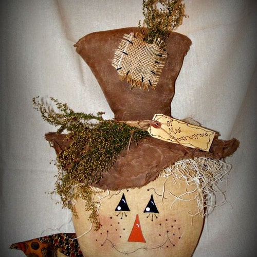 Primitive Scarecrow Pattern Ol' Man Scarecrow Fall Harvest - Etsy