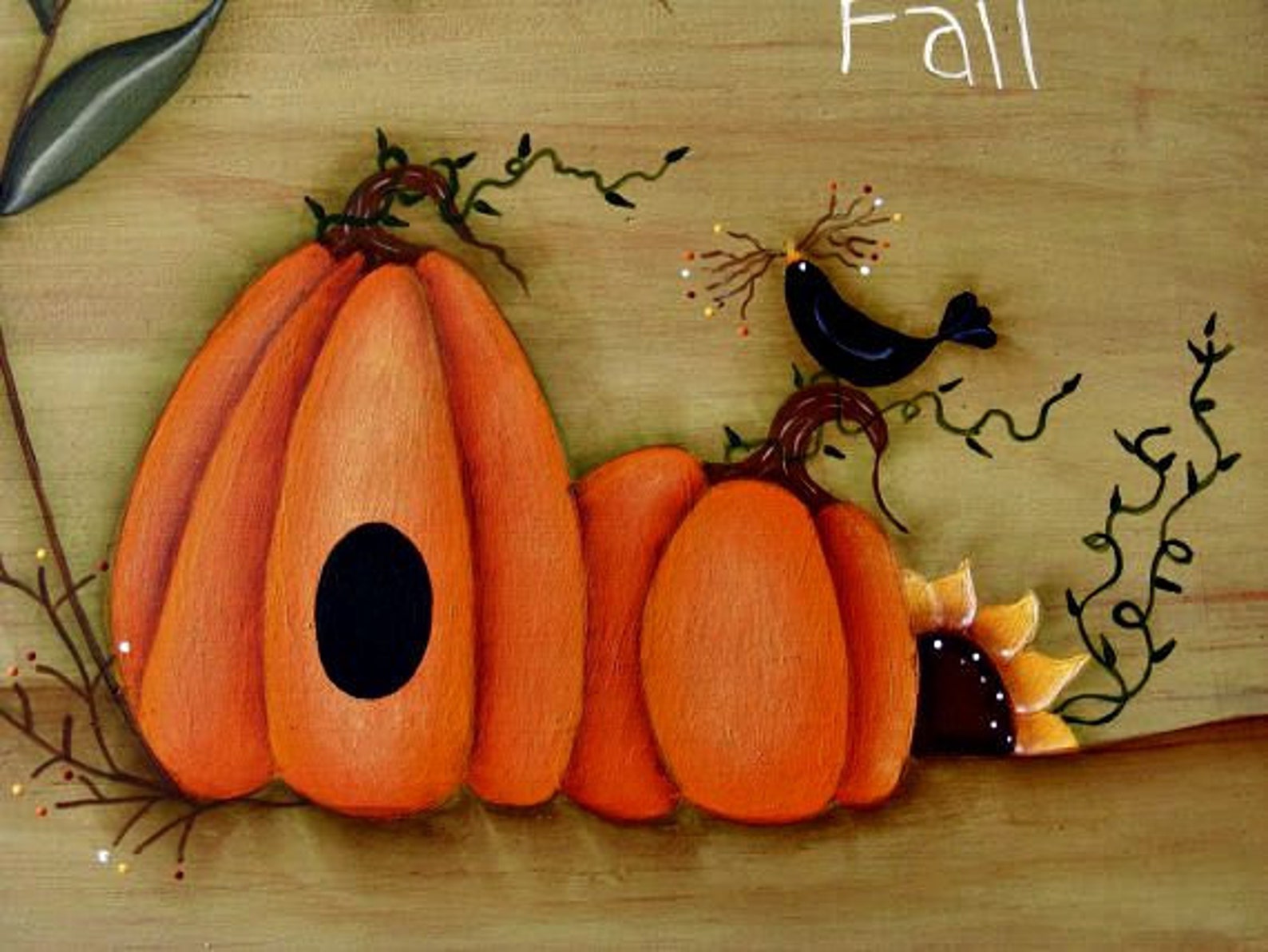 Primitive Fall Plaque - Etsy