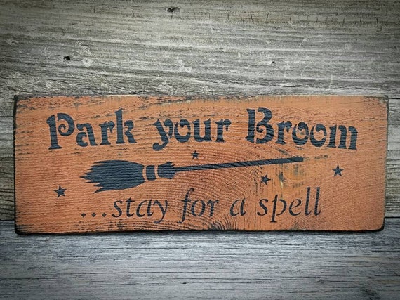 Witch Sign Halloween Sign Witch Decor Halloween Witch - Etsy