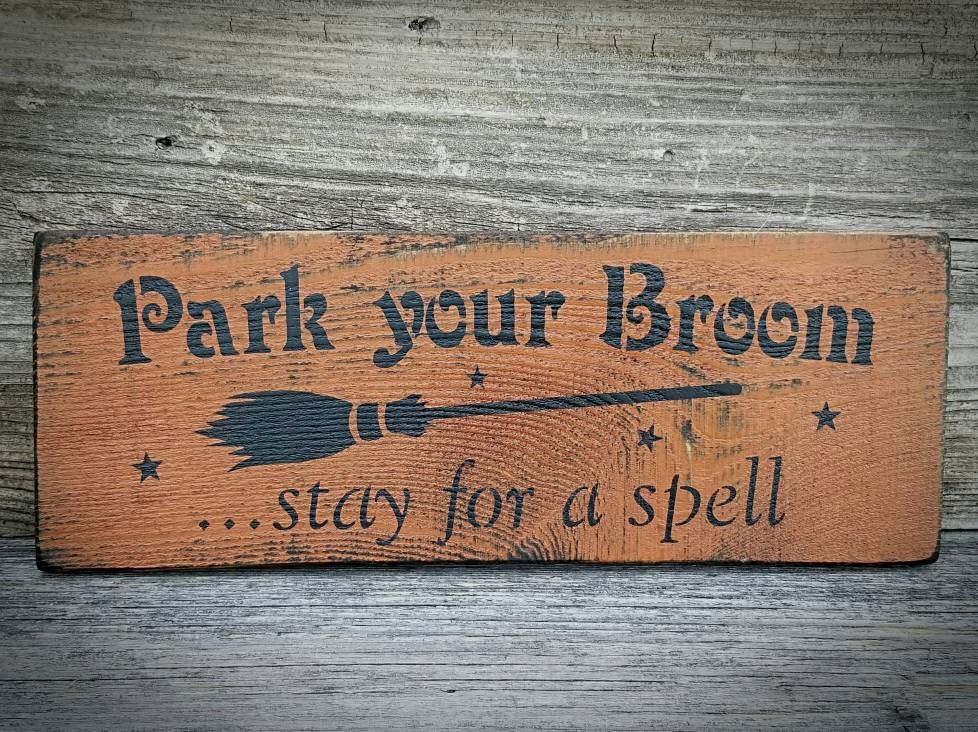 Witch Sign Halloween Sign Witch Decor Halloween Witch | Etsy