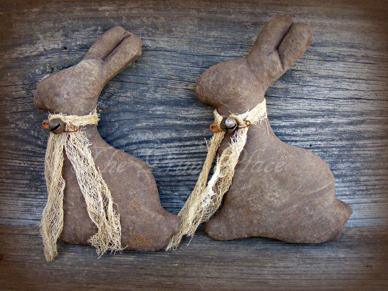 Primitive Easter Bowl Fillers ~ Chocolate Bunny ~ Easter Decor ~ Easter ...