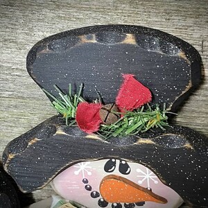 Primitive Wooden Snowman ~ Snowman Decor ~ Primitive Christmas ...