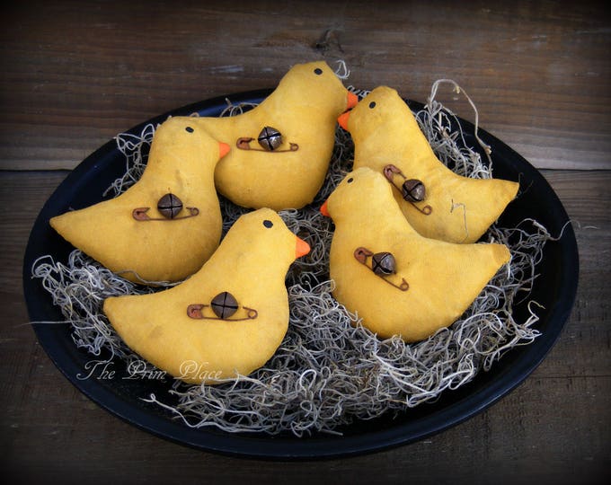 Primitive Easter Bowl Fillers Peeps Primitive Chicks Easter Decor ...