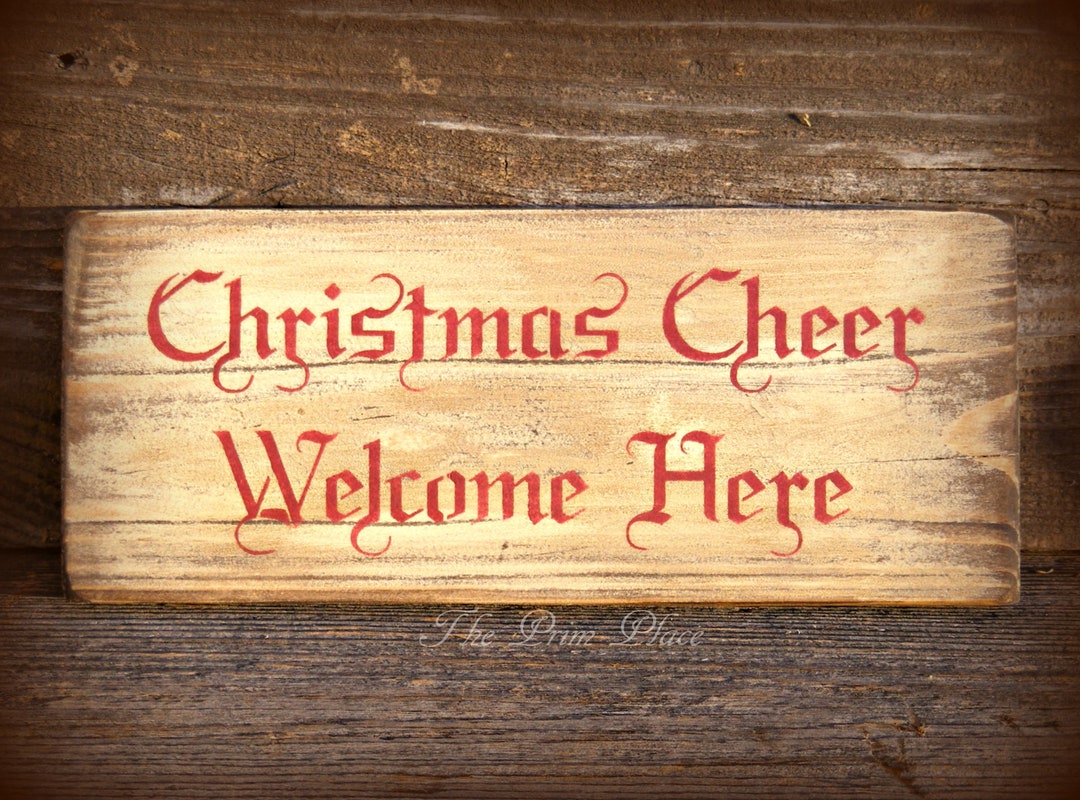 Primitive Christmas Sign Wood Sign Rustic Christmas Christmas Decor ...