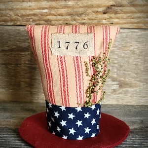 Primitive Uncle Sam Hat Bowl Filler ~ Patriotic Decor ~ Independance ...