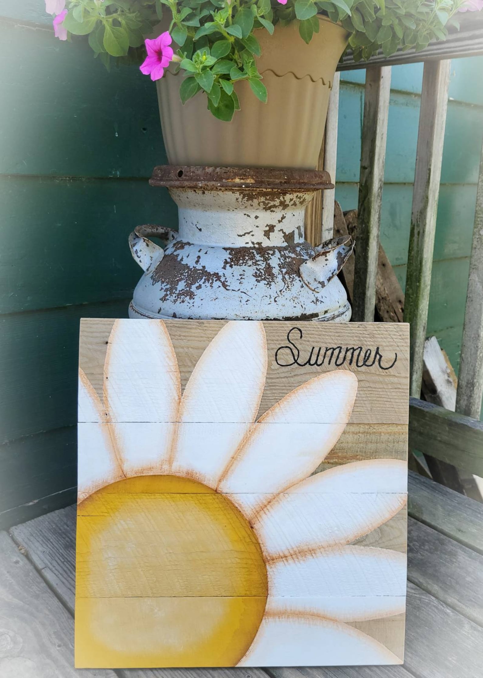 Rustic Summer Sign Summer Decor Summer Wall Hanging - Etsy
