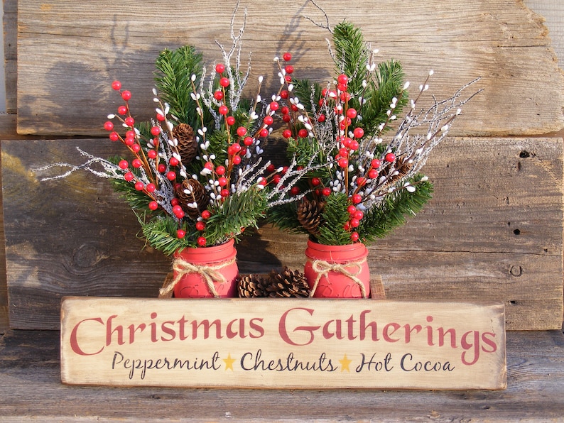 Primitive Christmas Sign Wood Sign Rustic Christmas | Etsy