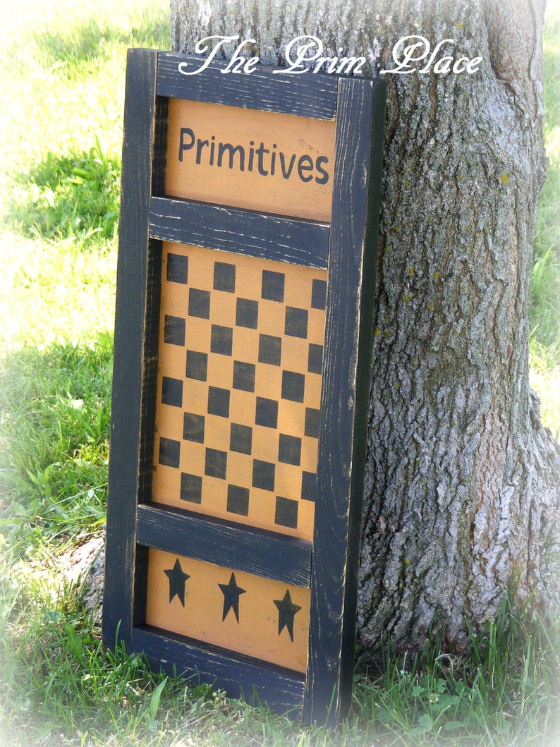 Primitive Checkerboard Wall Hanging Primitive Home Decor - Etsy
