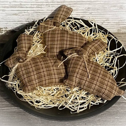 Primitive Easter Bowl Fillers Chocolate Bunny Easter Decor - Etsy