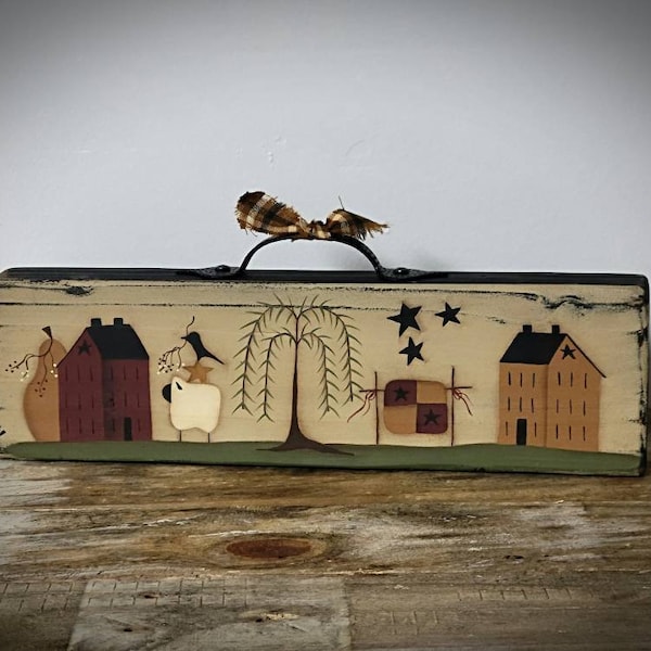 Primitive Saltbox - Etsy