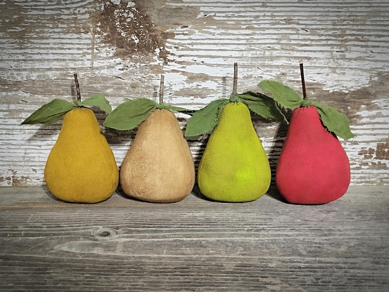 Primitive Pear Bowl Fillers ~ Primitive Farmhouse Country Rustic Summer ...