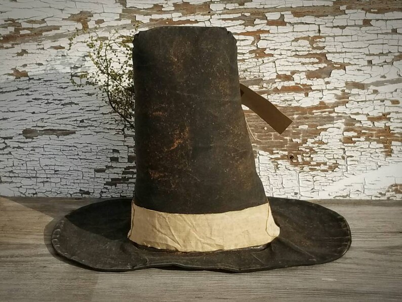 Primitive Pilgrim Hat Table Sitter Thanksgiving Decor Fall - Etsy