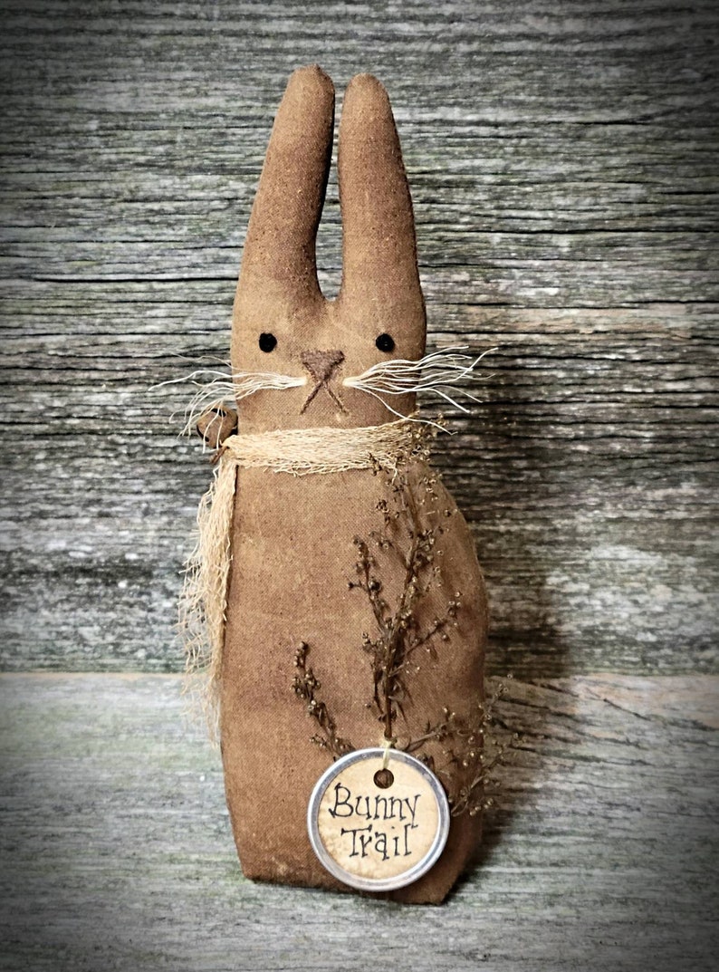 Primitive Bunny Rabbit Doll Primitive Rabbit Primitive - Etsy