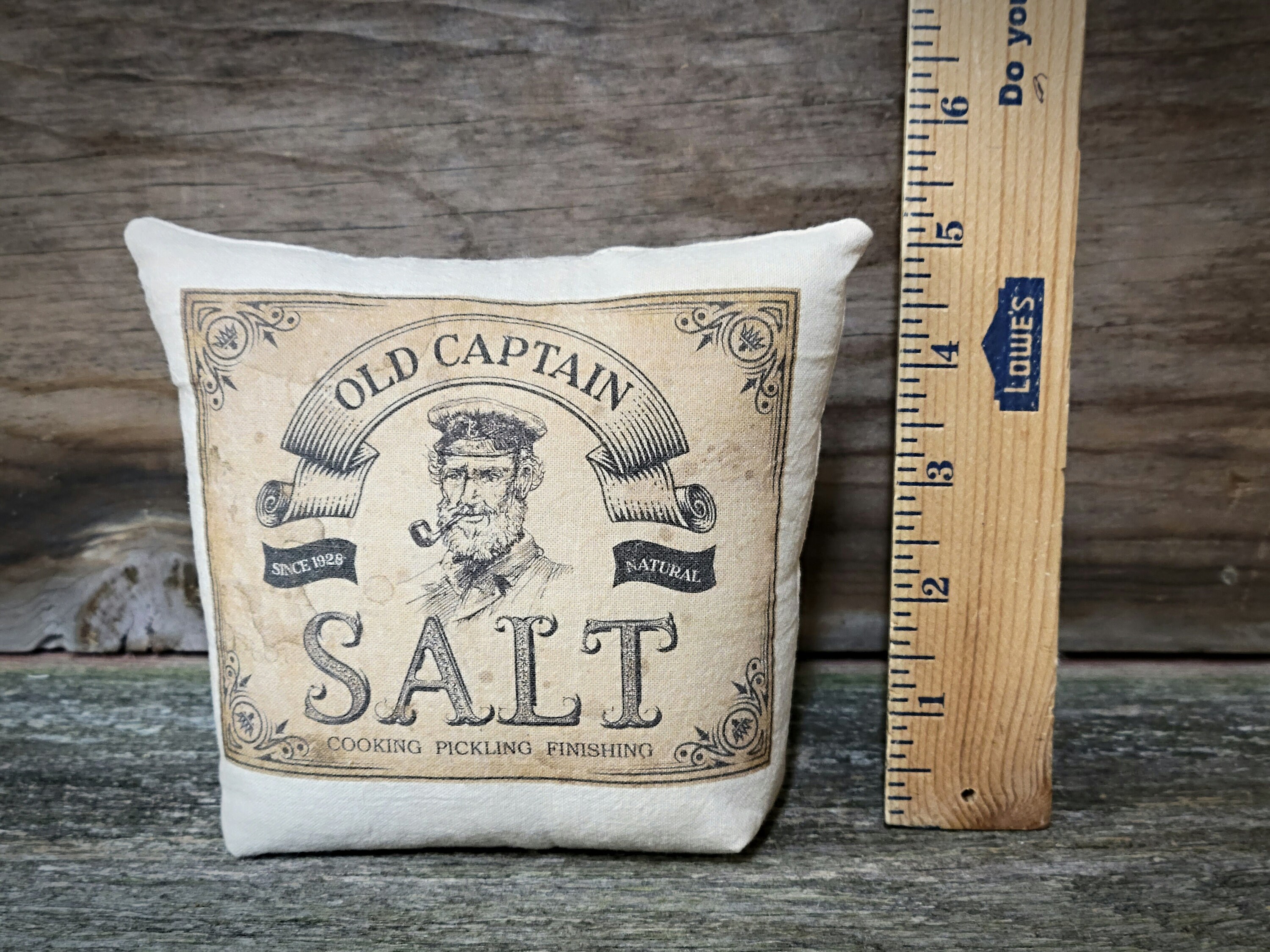 Primitive Salt Sack Replica ~ Faux Salt Sack ~ Primitive Kitchen Decor ...