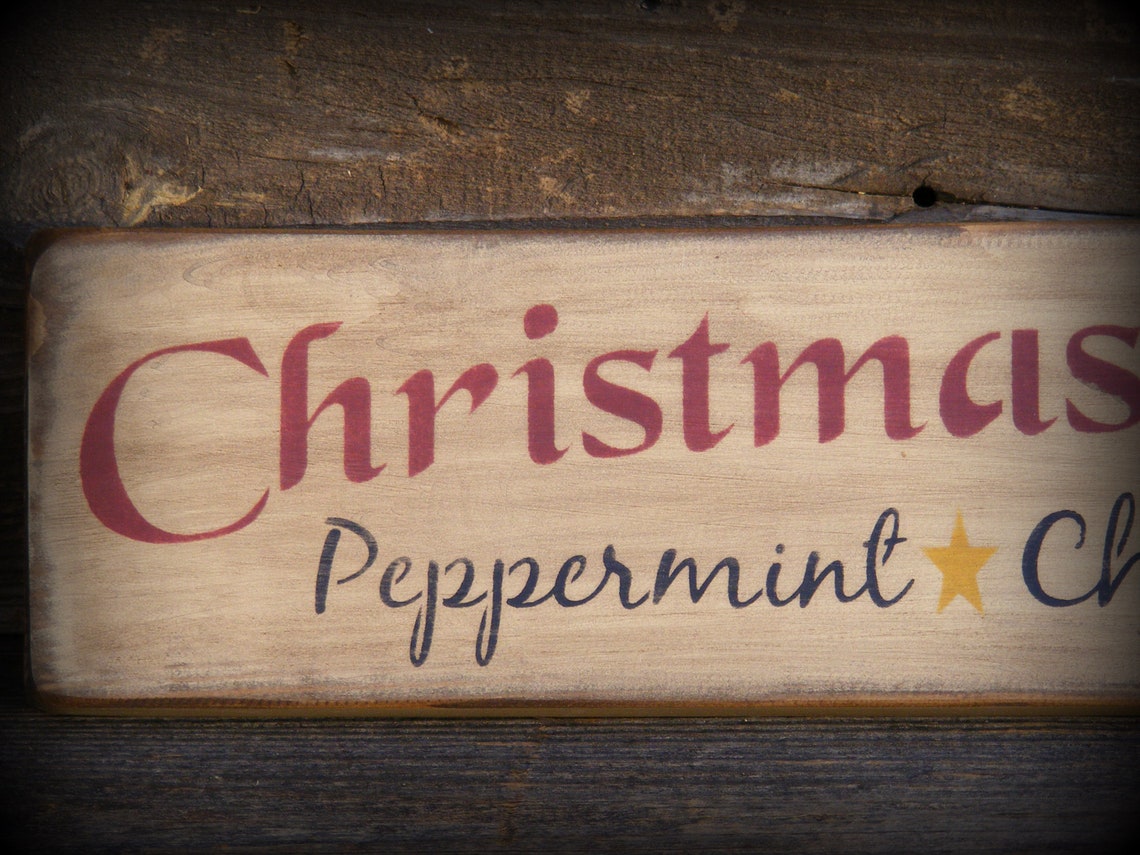 Primitive Christmas Sign Wood Sign Rustic Christmas | Etsy