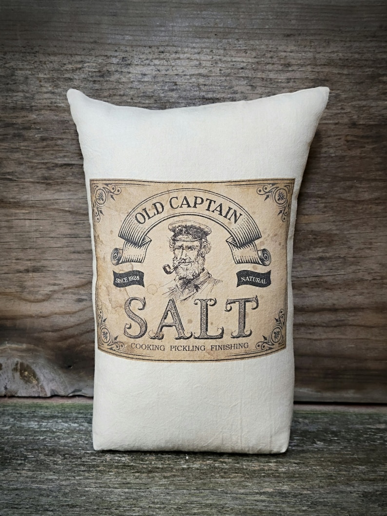 Primitive Salt Sack Replica ~ Faux Salt Sack ~ Primitive Kitchen Decor ...
