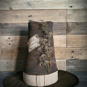 12" Primitive Pilgrim Hat Table Sitter ~ Thanksgiving Decor ~ Fall ...