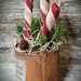 Primitive Peppermint Sticks in Rusty Bucket Tree Ornament - Etsy