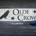 Primitive Olde Crow Sign Primitive Fall Decor Primitive - Etsy