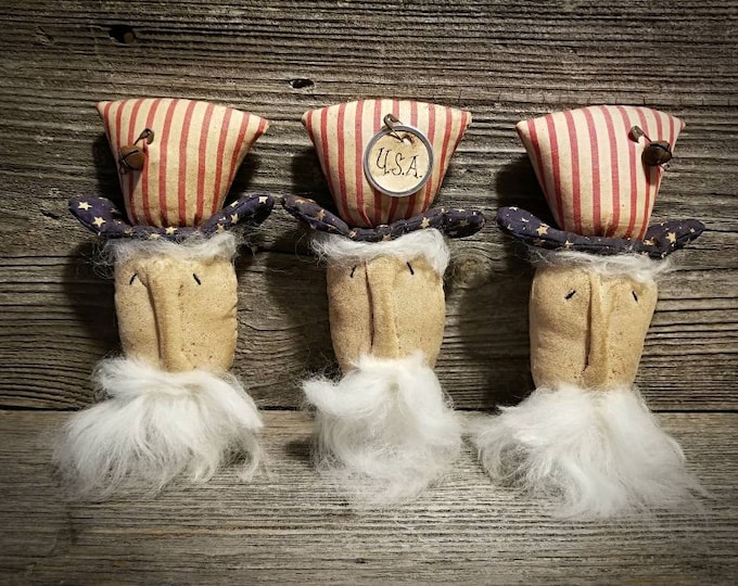 Primitive Peppermint Sticks in Rusty Bucket Tree Ornament ~ Christmas ...